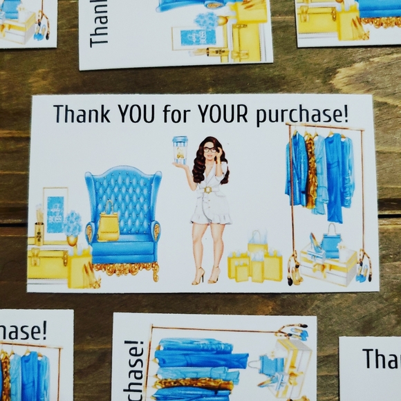 Office | Thank You Cards Business Card Size3x2 Inch Cards | Poshmark